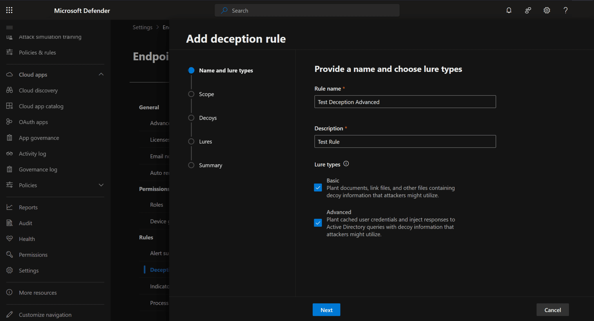Microsoft Defender for Endpoint (MDE) Endpoint Deception capability for ...