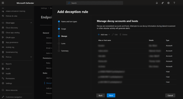 Microsoft Defender for Endpoint (MDE) Endpoint Deception capability for ...