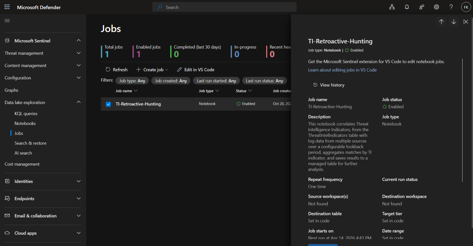 Defender XDR advanced hunting tables: ingest directly into Sentinel ...