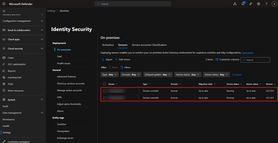 Microsoft Defender for Identity sensor guide (v3.x) - Modern Security